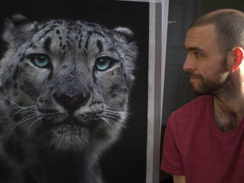 Snow Leopard II - Alex Fleming Art